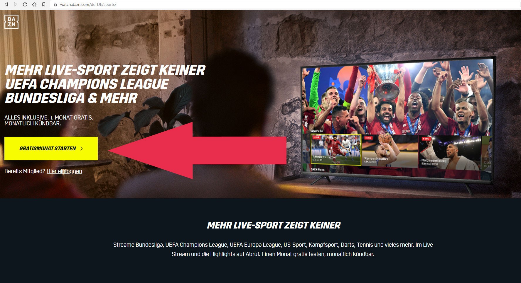 DAZN Log-In: So funktioniert die Anmeldung beim Streamingdienst | Goal.com