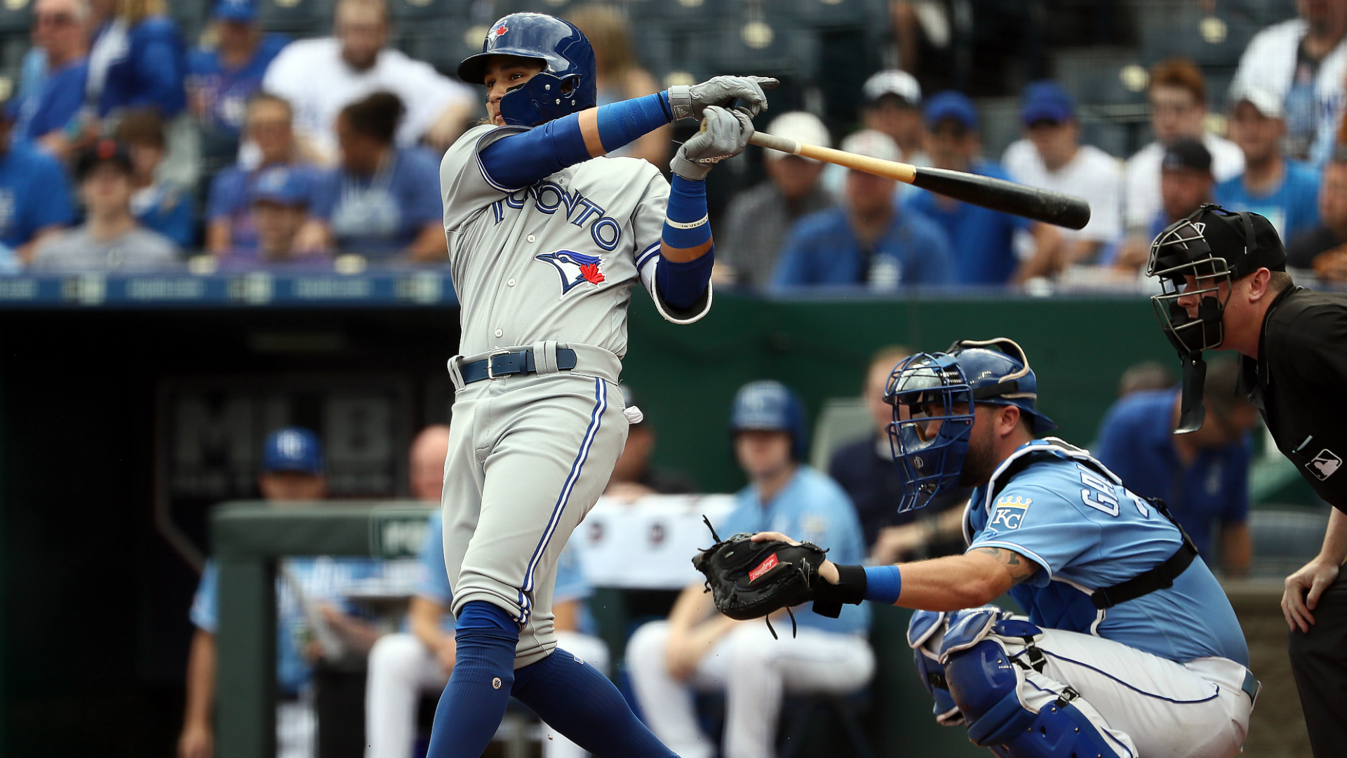Blue Jays' Bo Bichette collects three hits, home run in third MLB game ...
