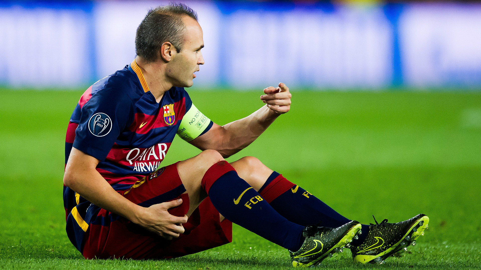 Andres Iniesta Barcelona Bayer Leverkusen UEFA Champions League ...