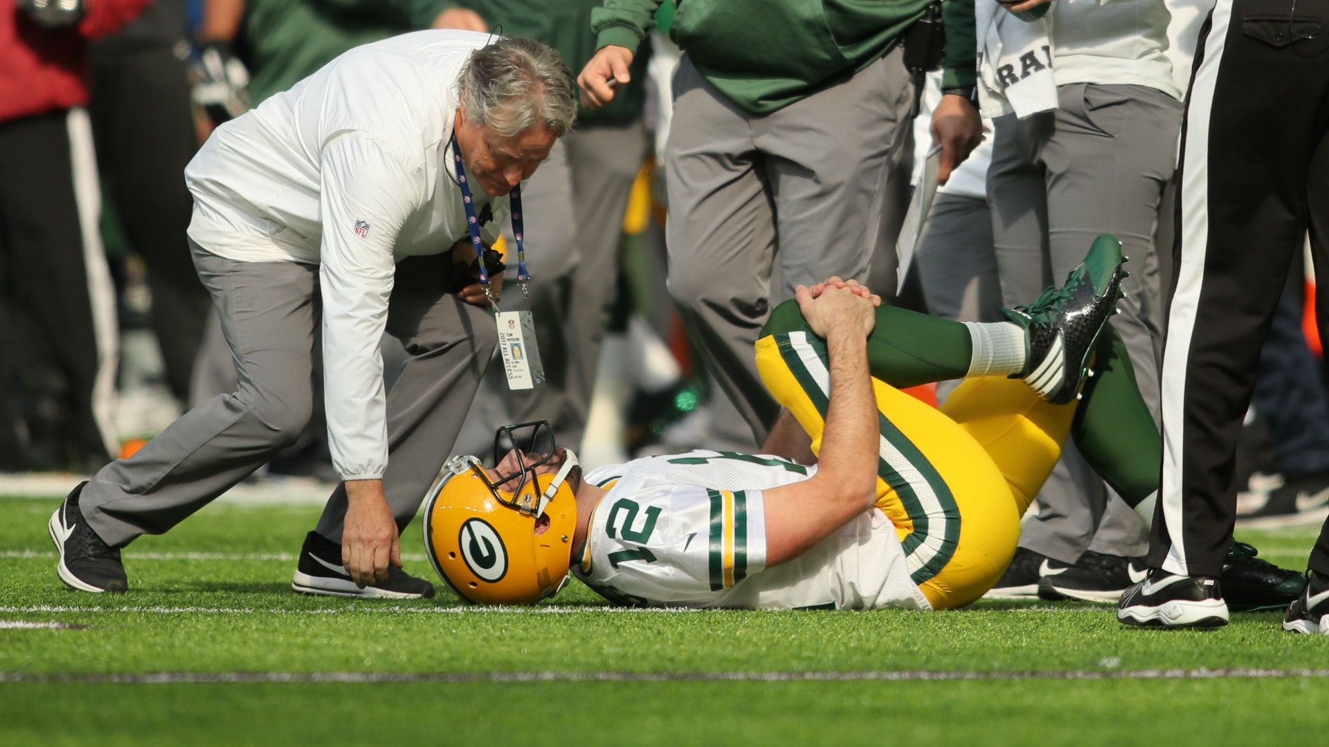 Aaron Rodgers says he had screws put in his collarbone | NFL | Sporting ...