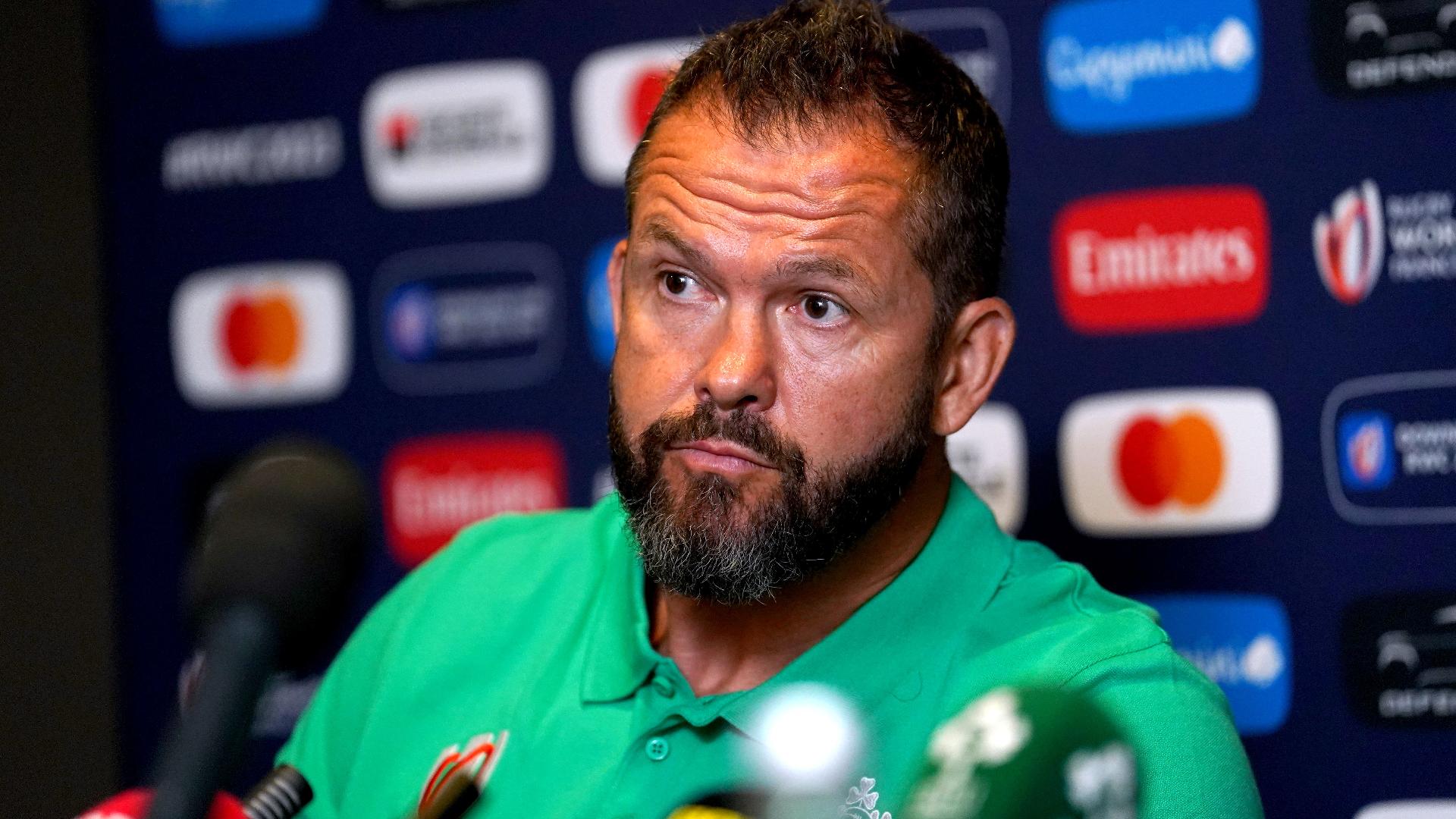 Andy Farrell expects Ireland to step up quality in World Cup opener ...