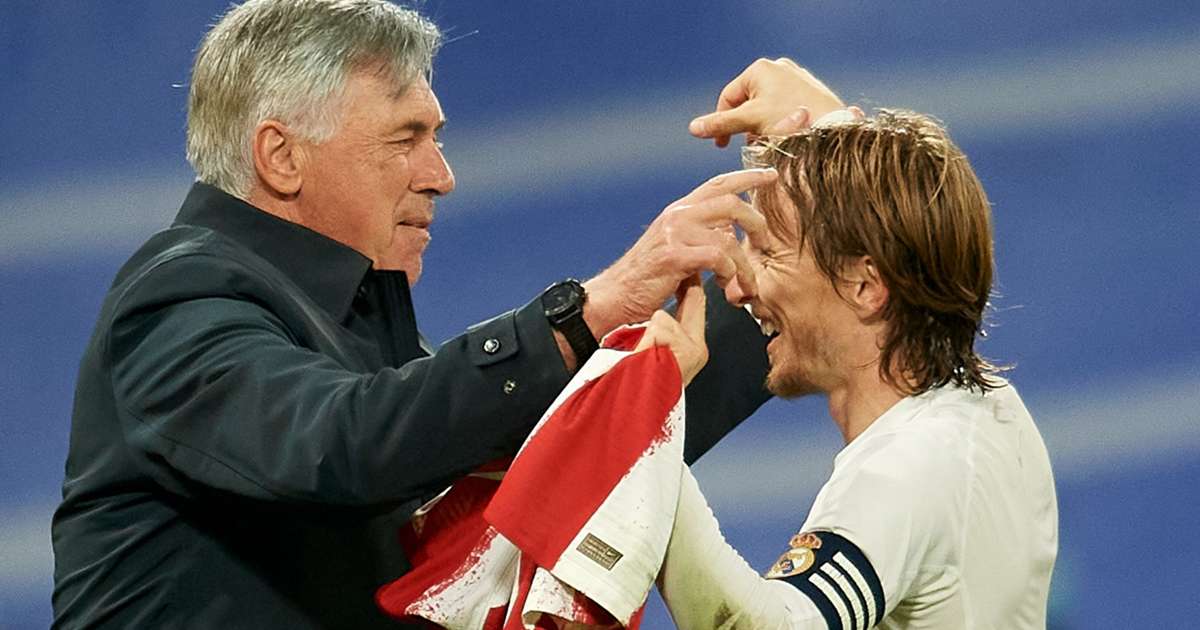 Ancelotti says Modric is Real Madrid's Maldini as coach addresses Kroos ...