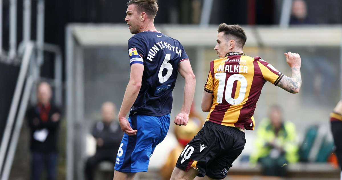 Jamie Walker goal gives Bradford advantage over Carlisle in play-off ...
