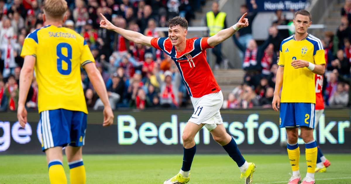 Norway 3-1 Sweden: No Haaland, no problem as Larsen scores twice in ...