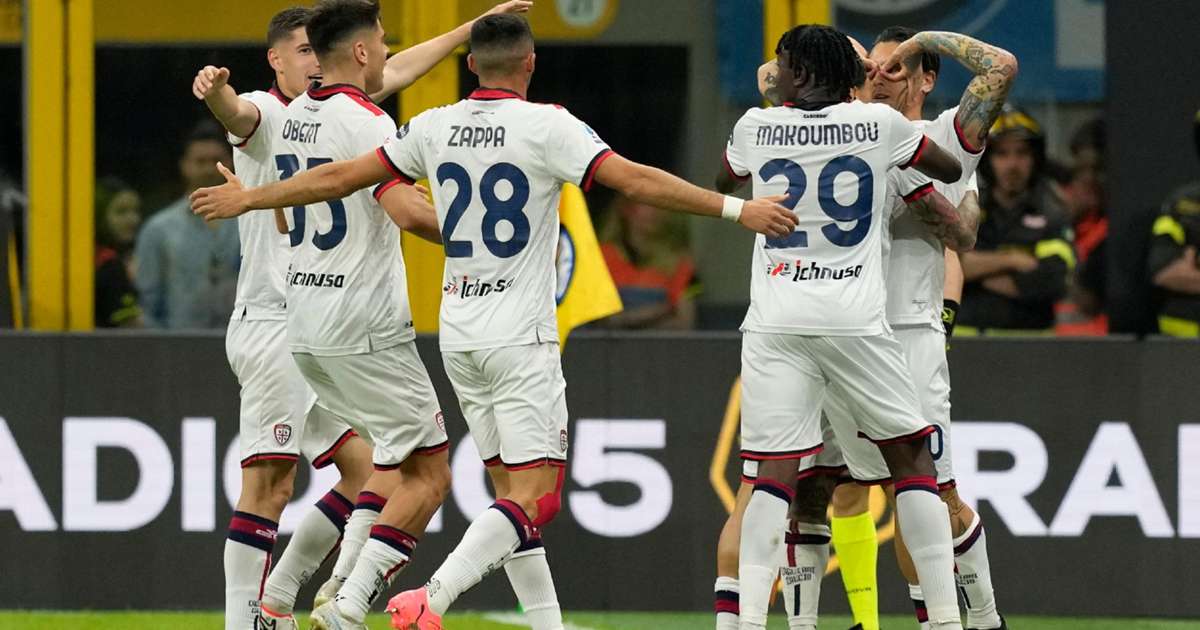 Cagliari cool Inter Milan charge to Serie A title with draw at San Siro