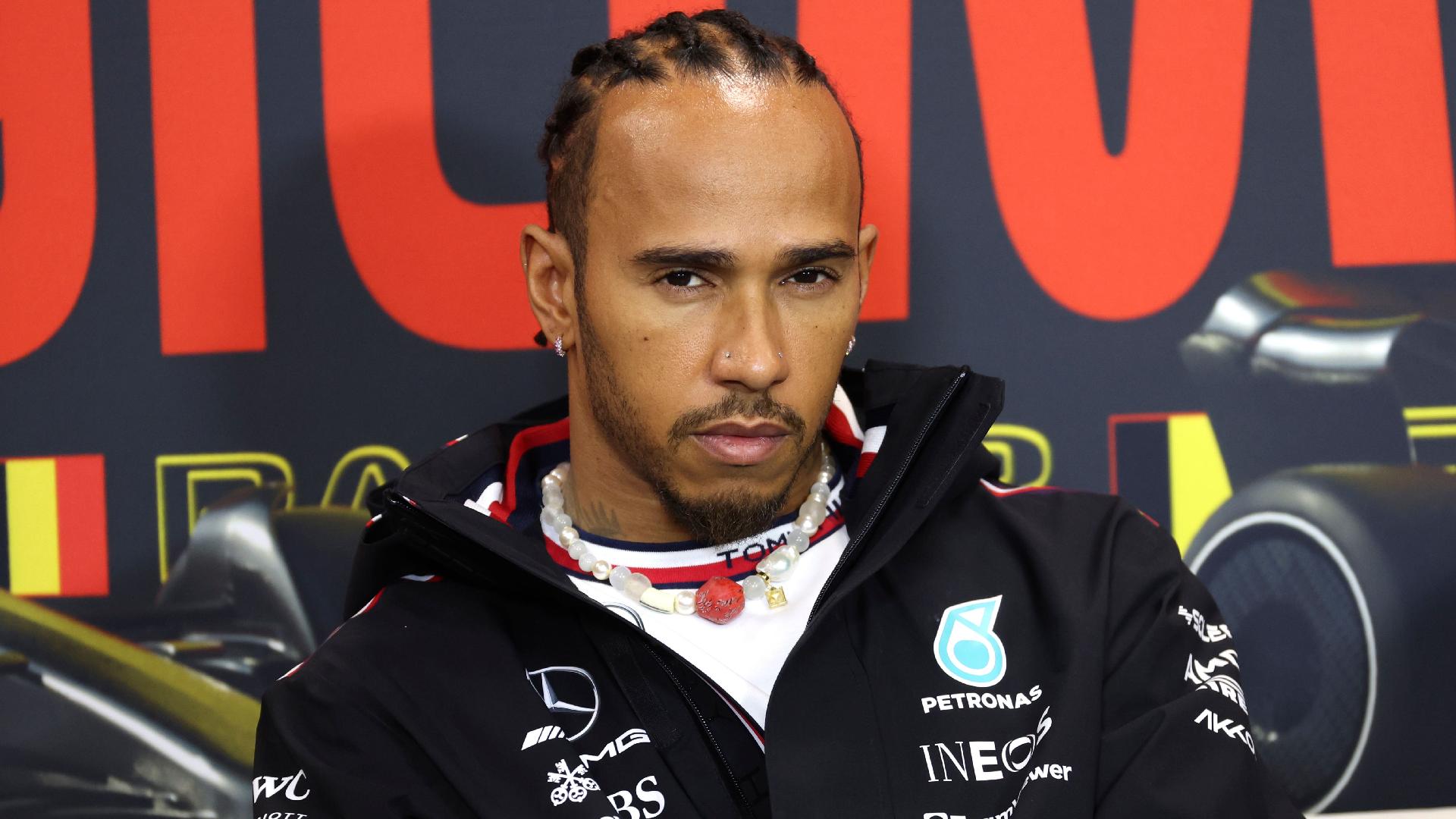 Lewis Hamilton unhappy with stewards after being hit with sprint race ...