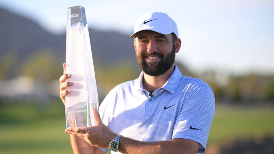 SportyTV | Scheffler celebrates 'pretty wild' landmark PGA Tour win