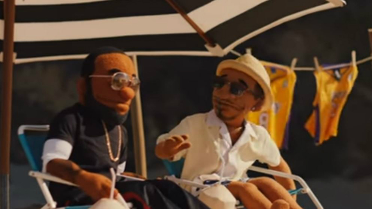 Kobe Bryant, LeBron James puppet commercials return to celebrate jersey ...