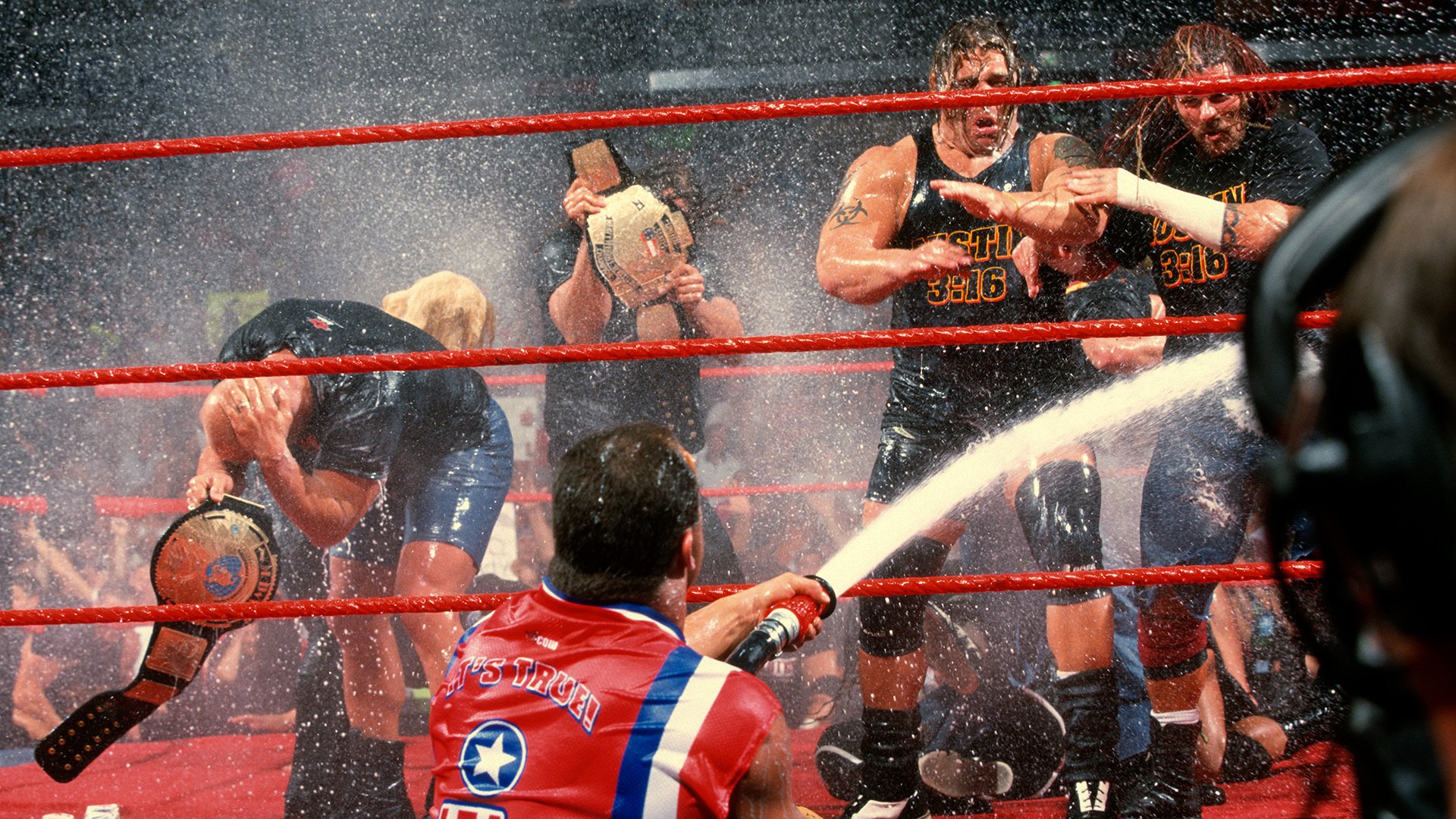 Remembering the time Kurt Angle drove a milk truck, doused the Alliance ...