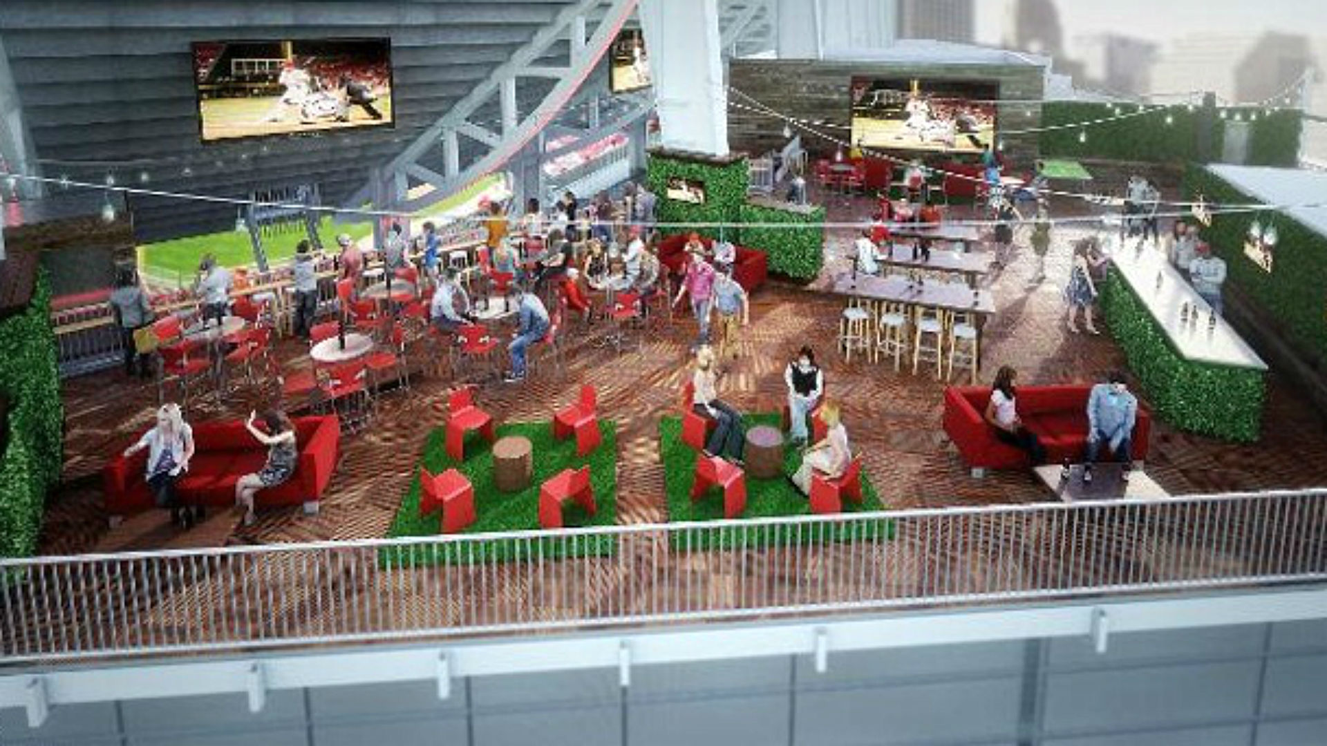 Reds develop rooftop patio at GABP as teams target casual, young fans ...