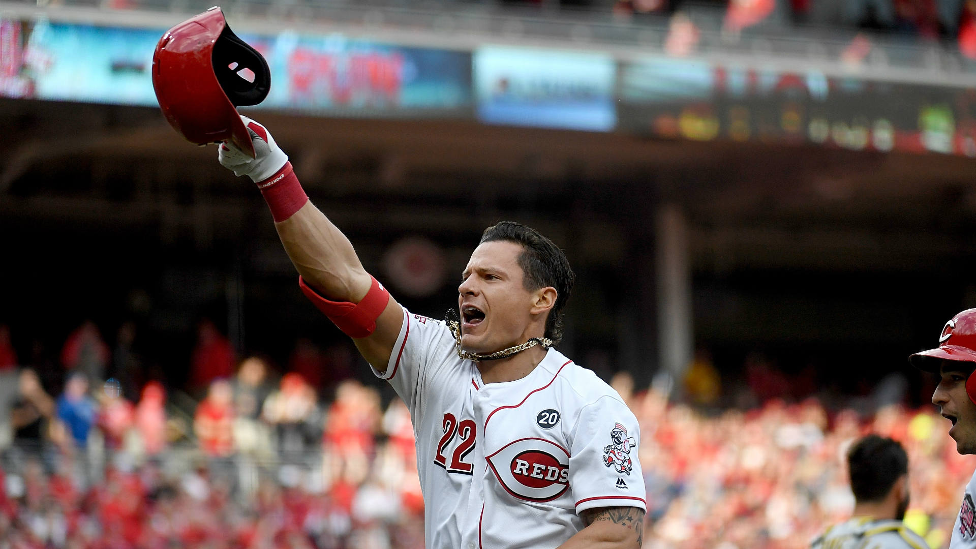 Derek Dietrich continues domination of Pirates with three more home ...