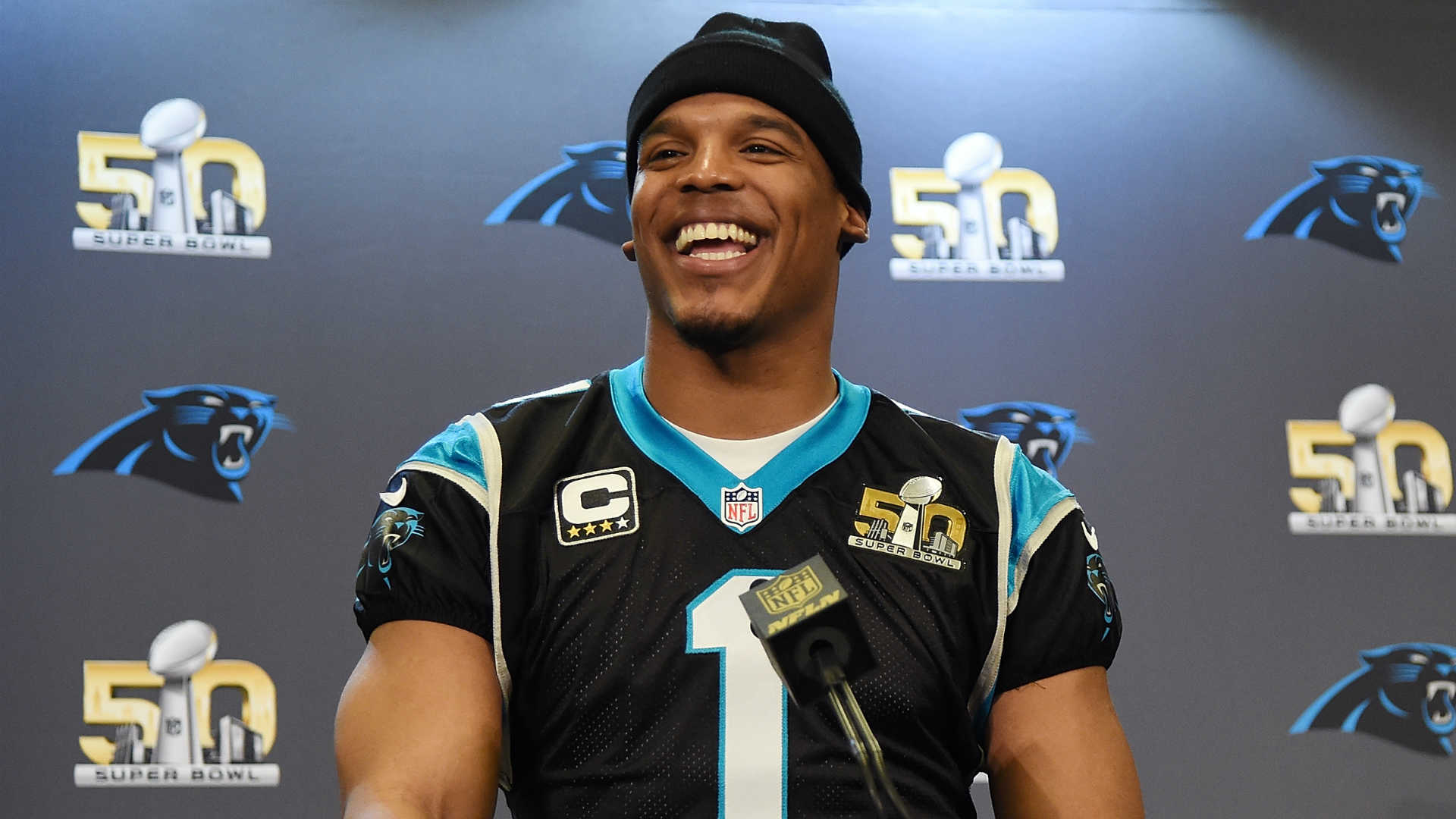 Refreshing Cam Newton holds court at Super Bowl as king and jester ...